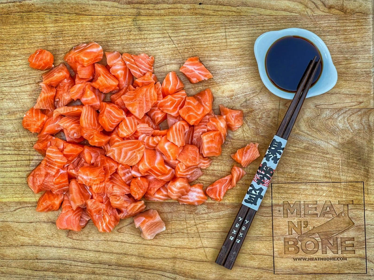 Ora King Salmon Poke Cubes – Meat N' Bone
